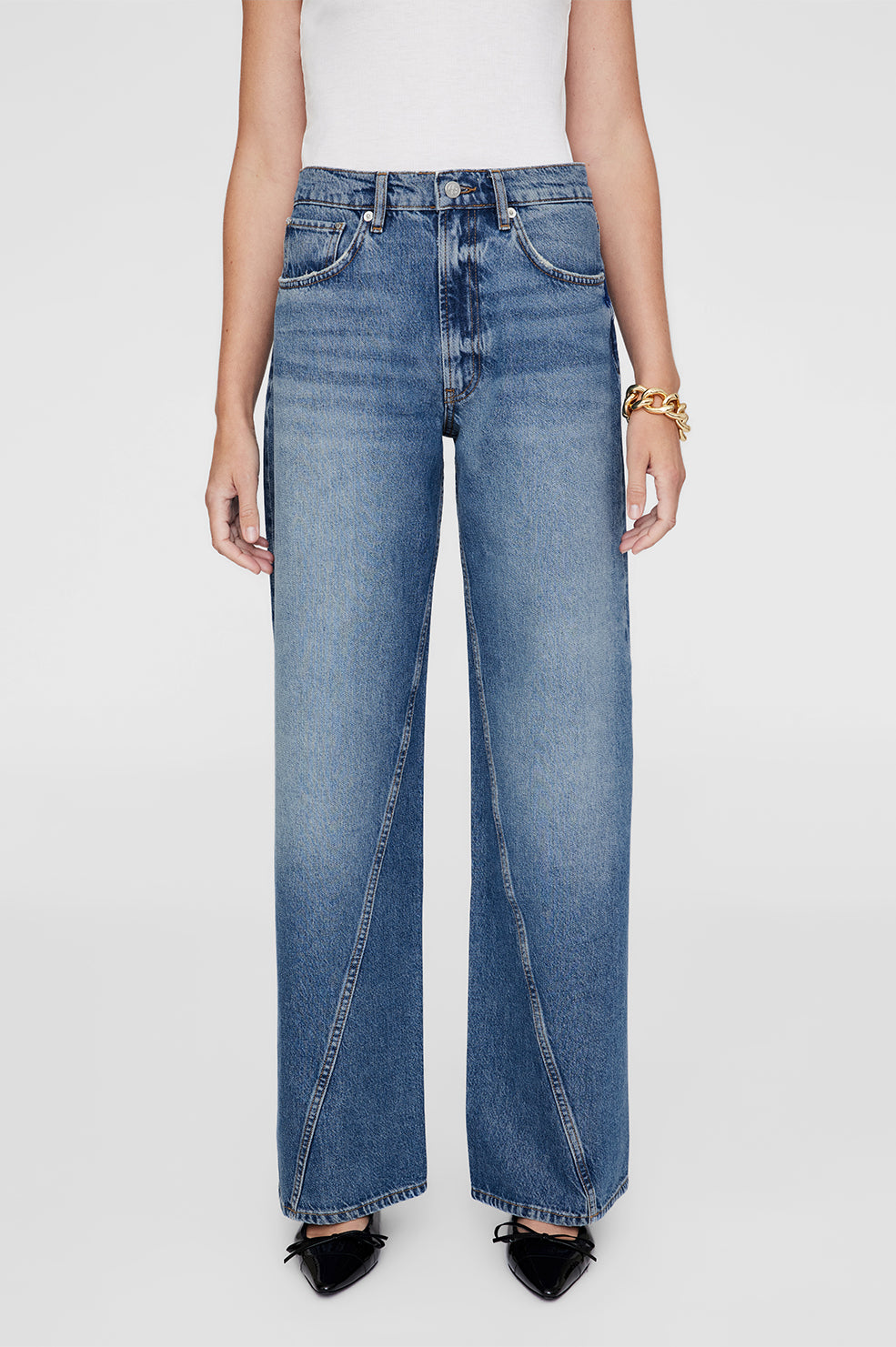 ANINE BING Brie Jean - Aegean Blue – ANINE BING EU