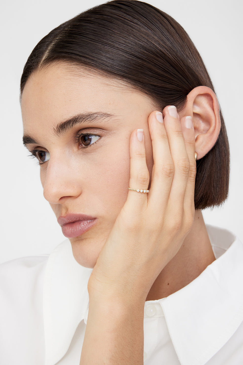 ANINE BING Gradual Diamond Pinky Ring - 14k Gold – ANINE BING EU