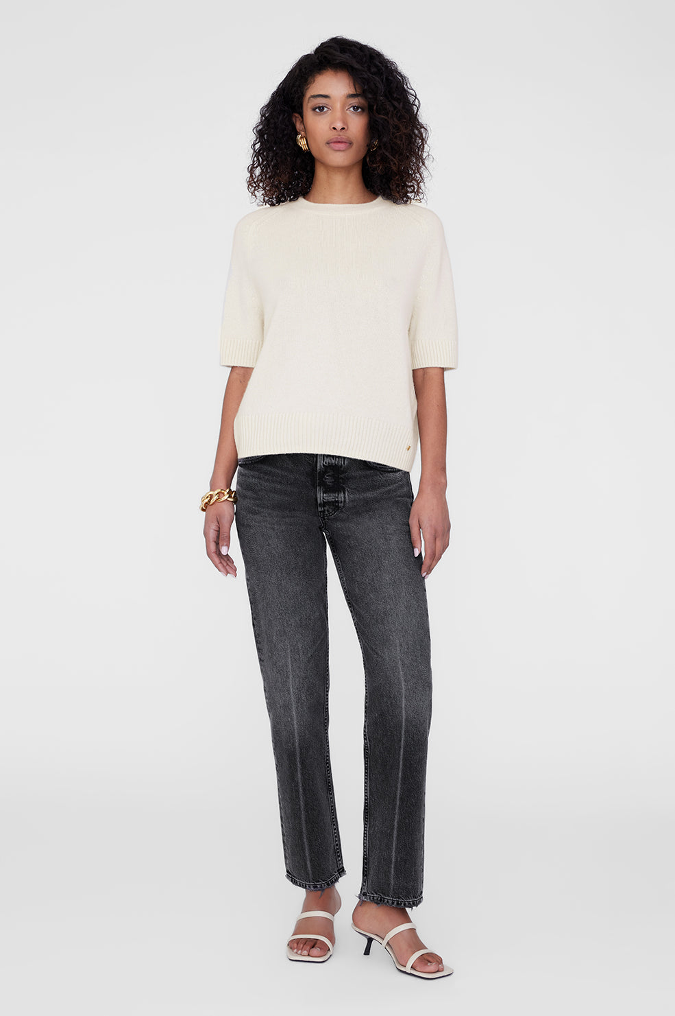 ANINE BING Hilda Mule Sandals - Bone – ANINE BING EU