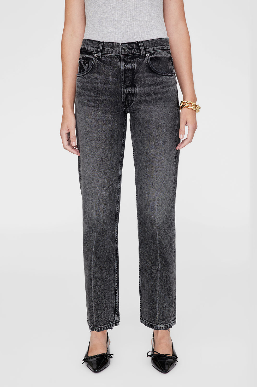 ANINE BING Kate Jean - Steel Grey – ANINE BING EU