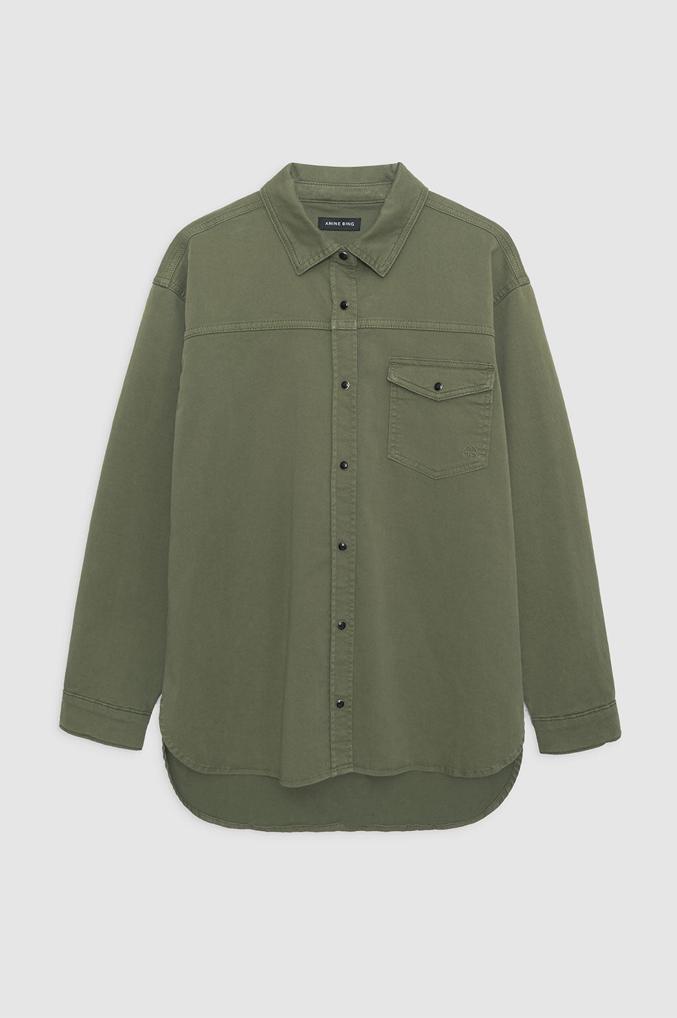ANINE BING Simon Shirt - Army Green – ANINE BING EU