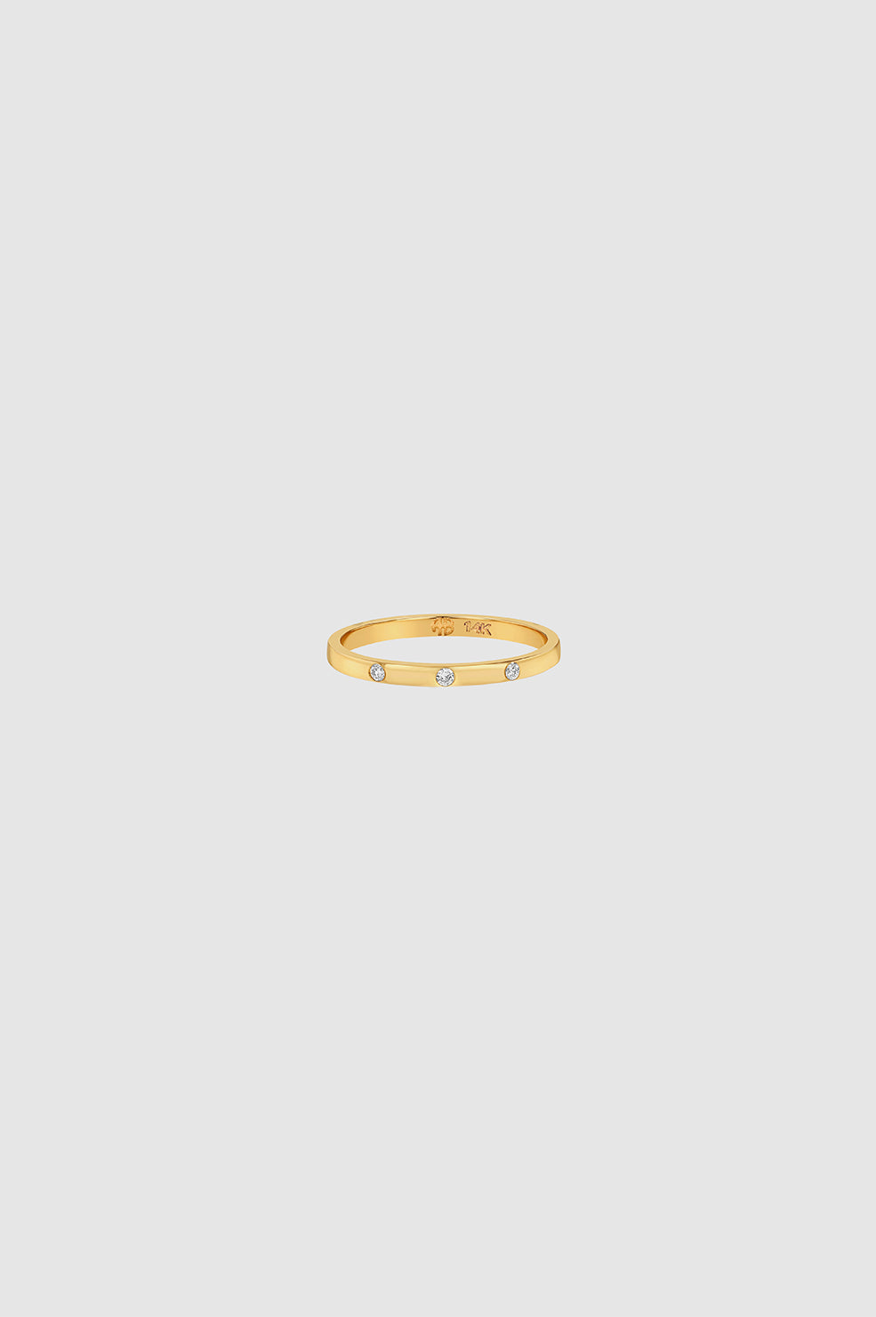 ANINE BING Delicate Diamond Band Pinky Ring - 14k Gold – ANINE BING EU