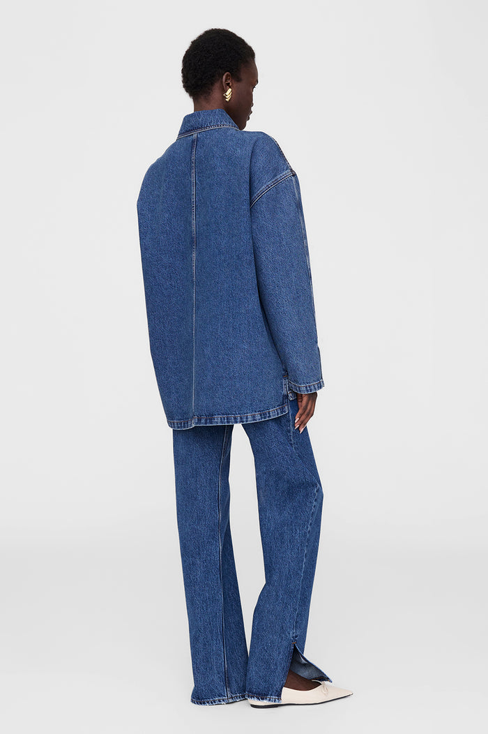 ANINE BING Luca Jacket - Clean Indigo Denim – ANINE BING EU