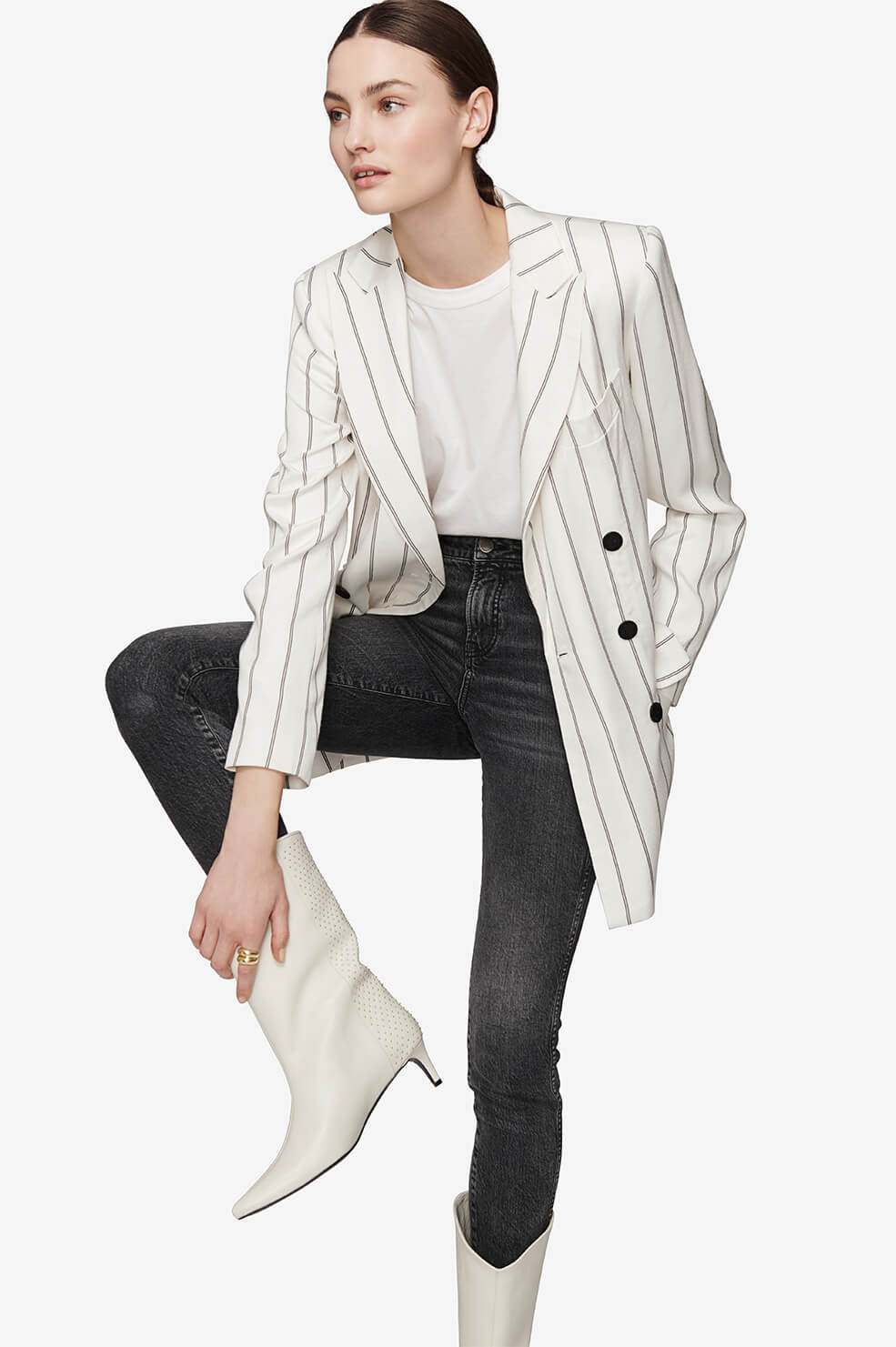 ANINE BING Reagan Boots - White – ANINE BING EU